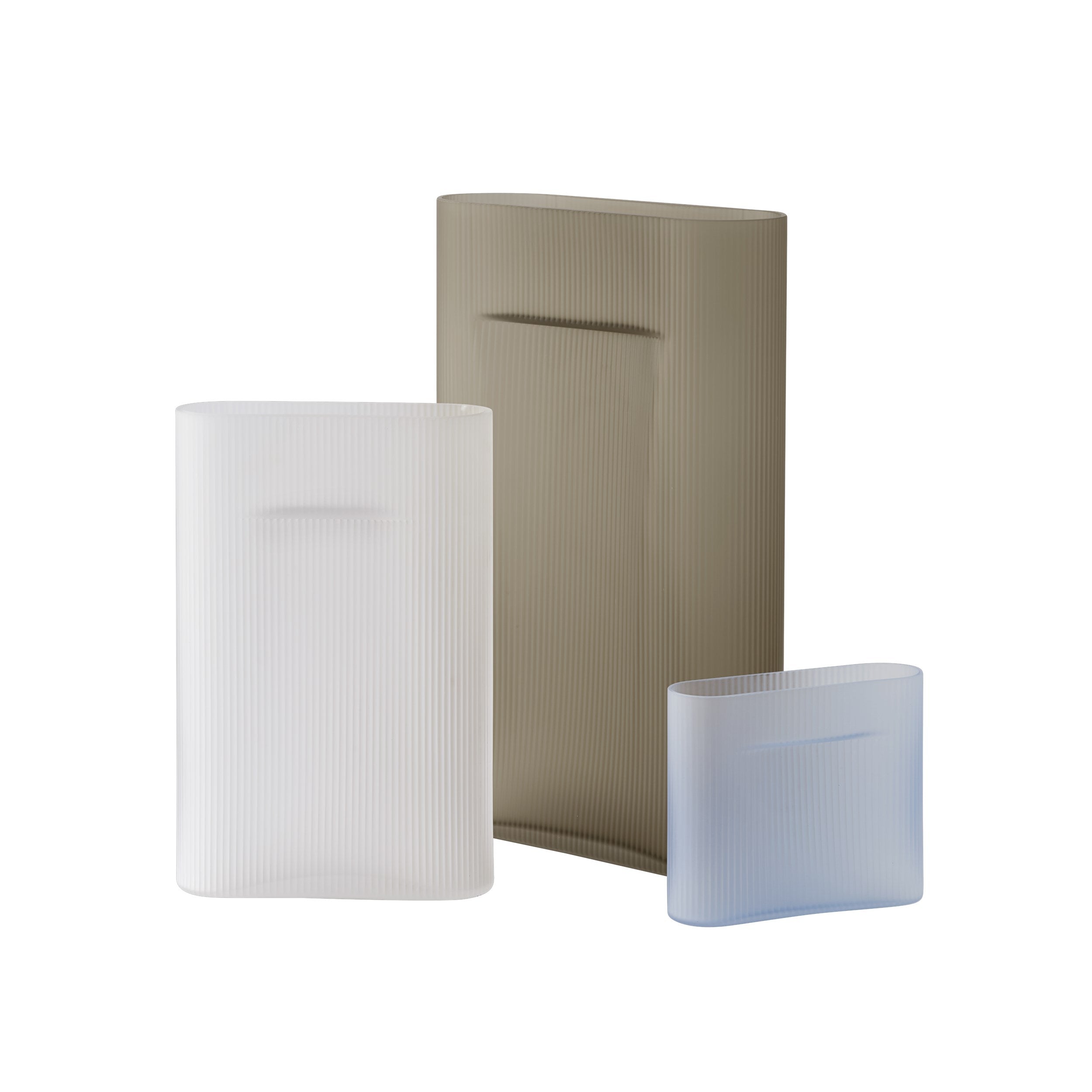 Frosted Glass Ridge Vase – In Good Company